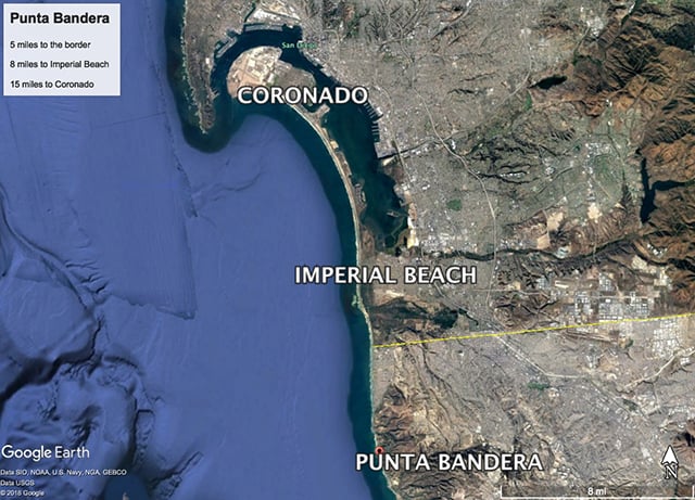 Touring Punta Bandera and Los Laureles Canyon