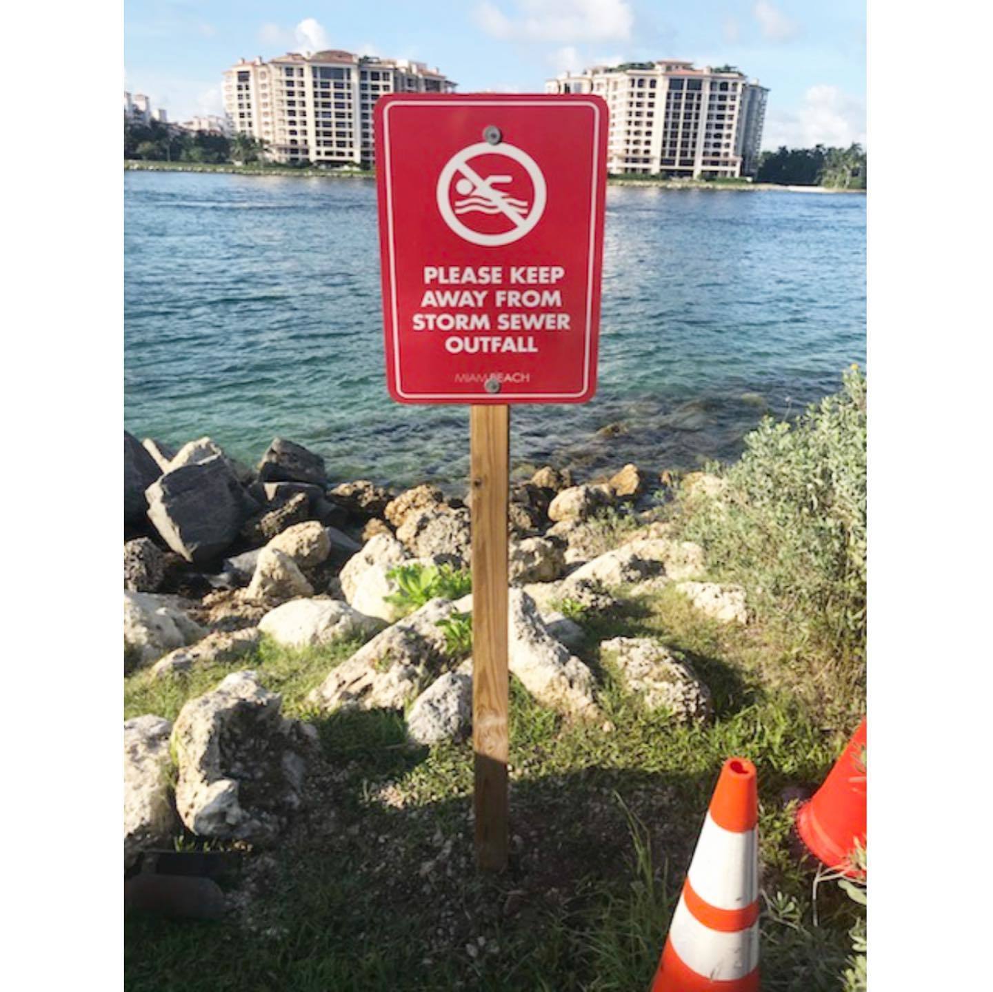 Miami's BWTF Works To Alert Locals With New Beach Sign